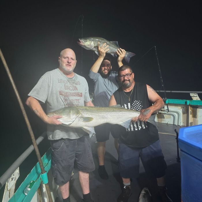 Sat June 22 – Full Moon Striped Bass | Viking Fleet Fishing Report